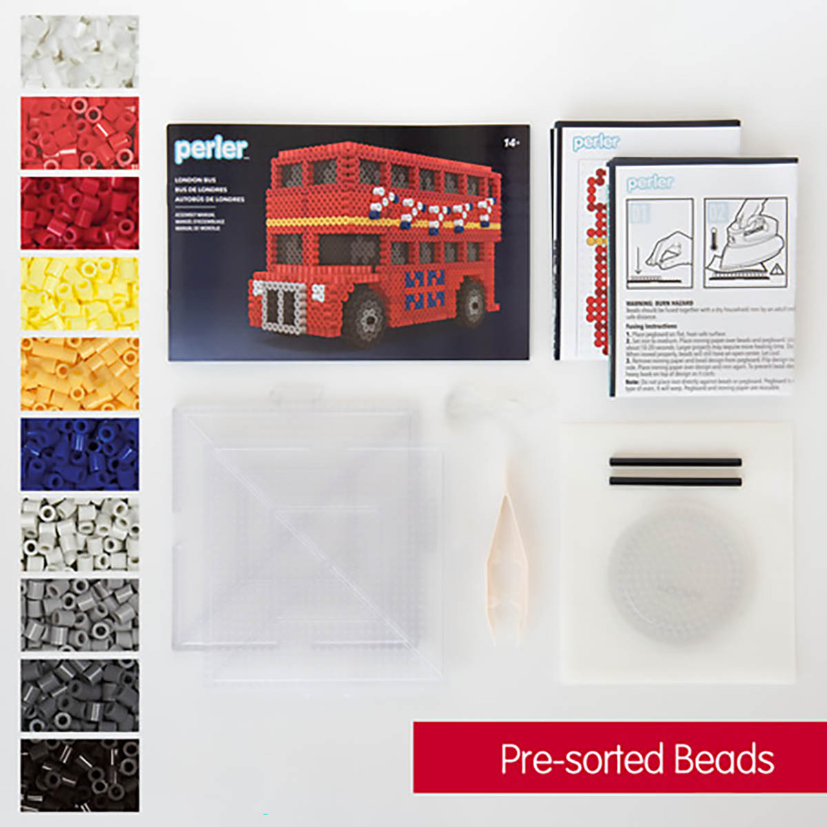 Perler 3D London Bus Fused Bead Kit | Perler – Perler